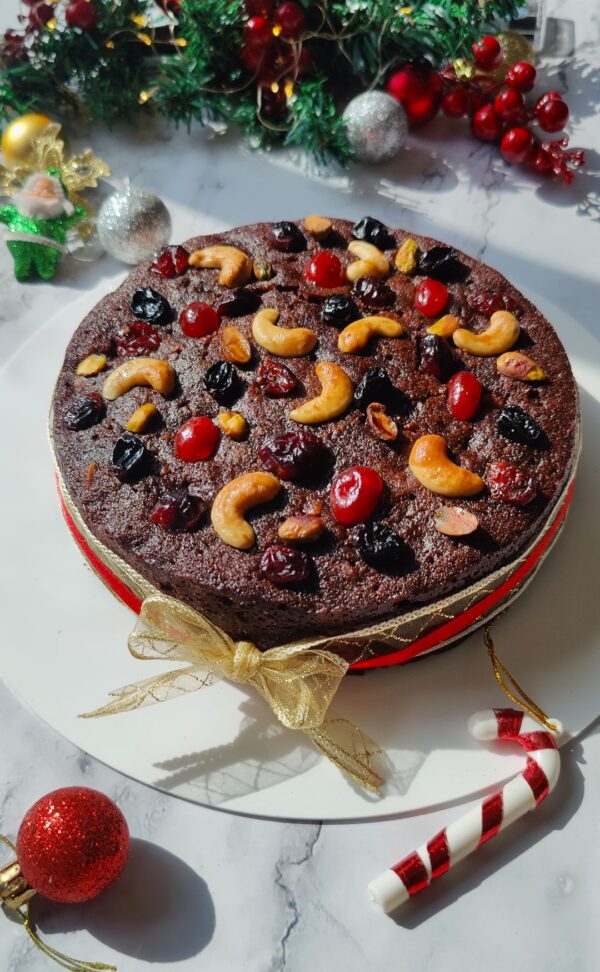 Last Minute Christmas Rum Plum Cake - The Artistic Cook
